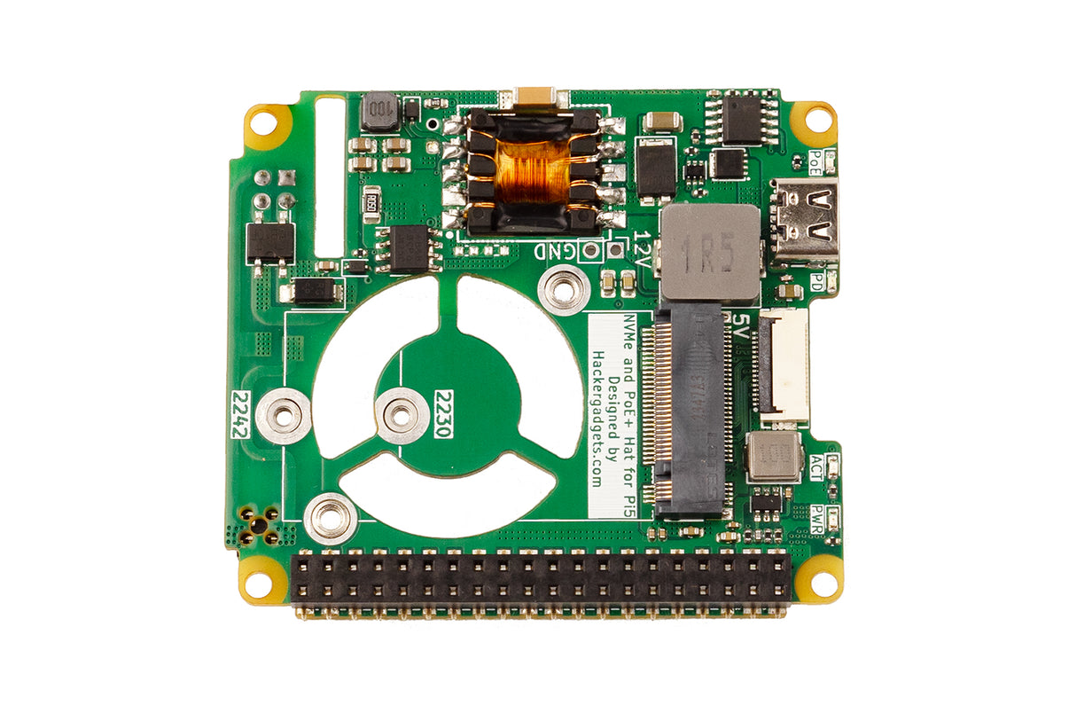 NVME and PoE+ Hat for Raspberry Pi 5 – Hacker Gadgets