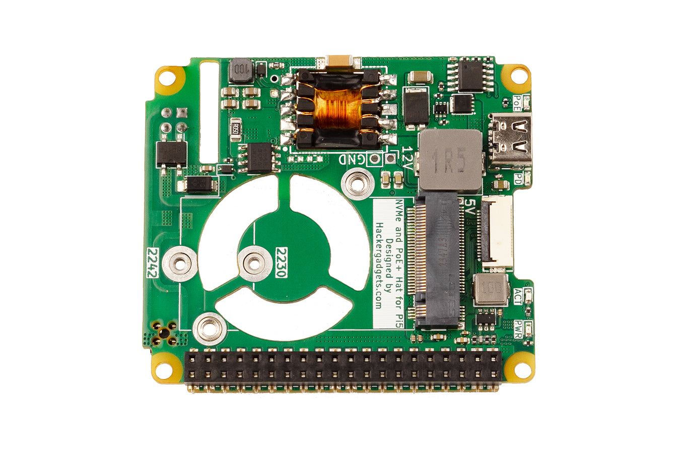 NVME and PoE+ Hat for Raspberry Pi 5 – Hacker Gadgets