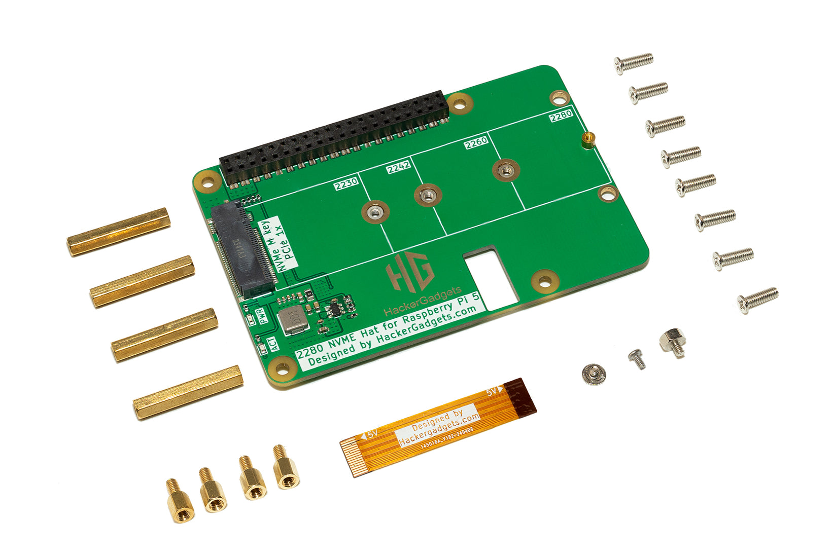 NVME Hat for Raspberry Pi 5 supports up to 2280 size SSD – Hacker Gadgets